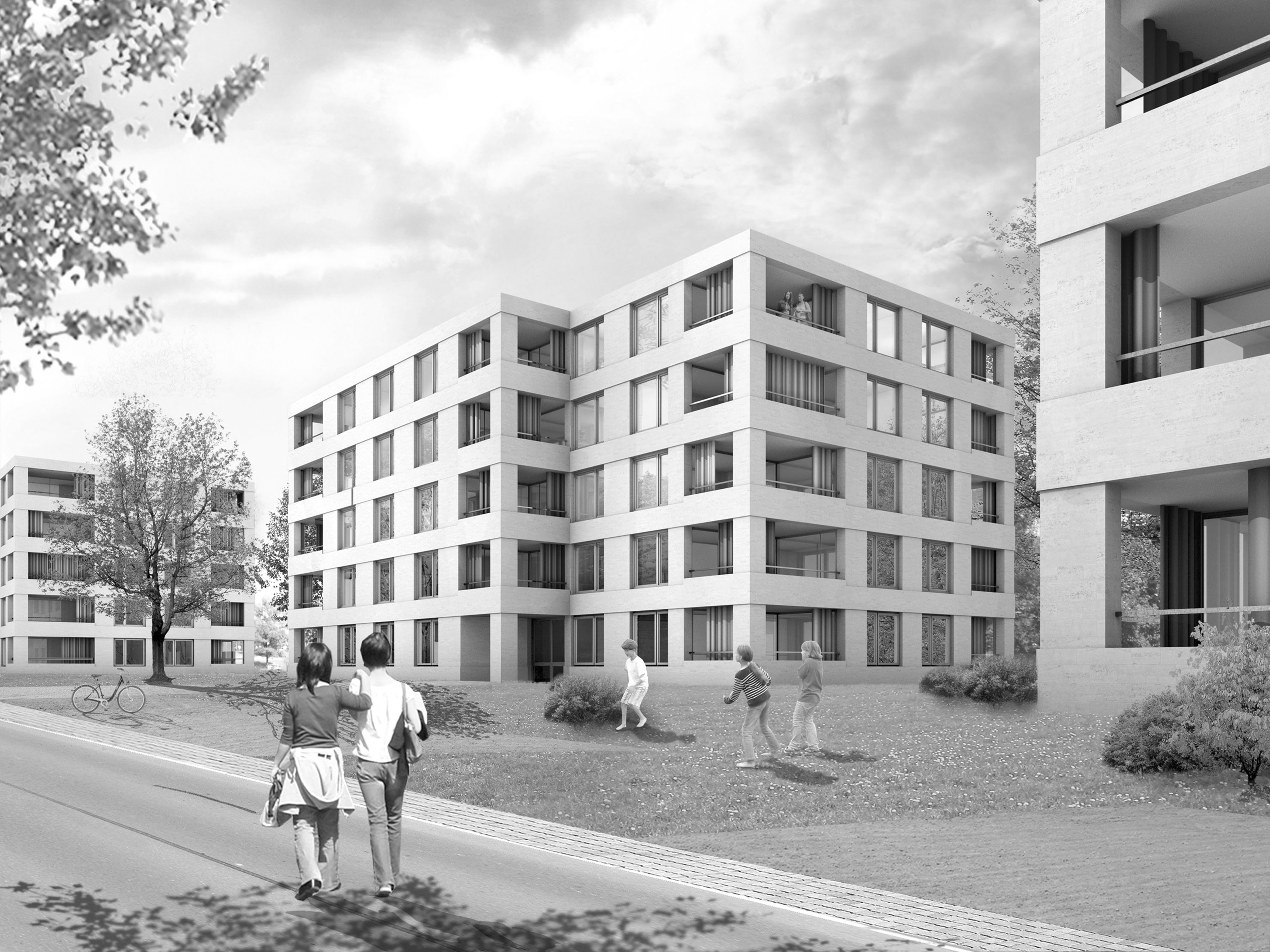 106_Wettbewerb_Wohnsiedlung_Katzenbach . Horisberger Wagen