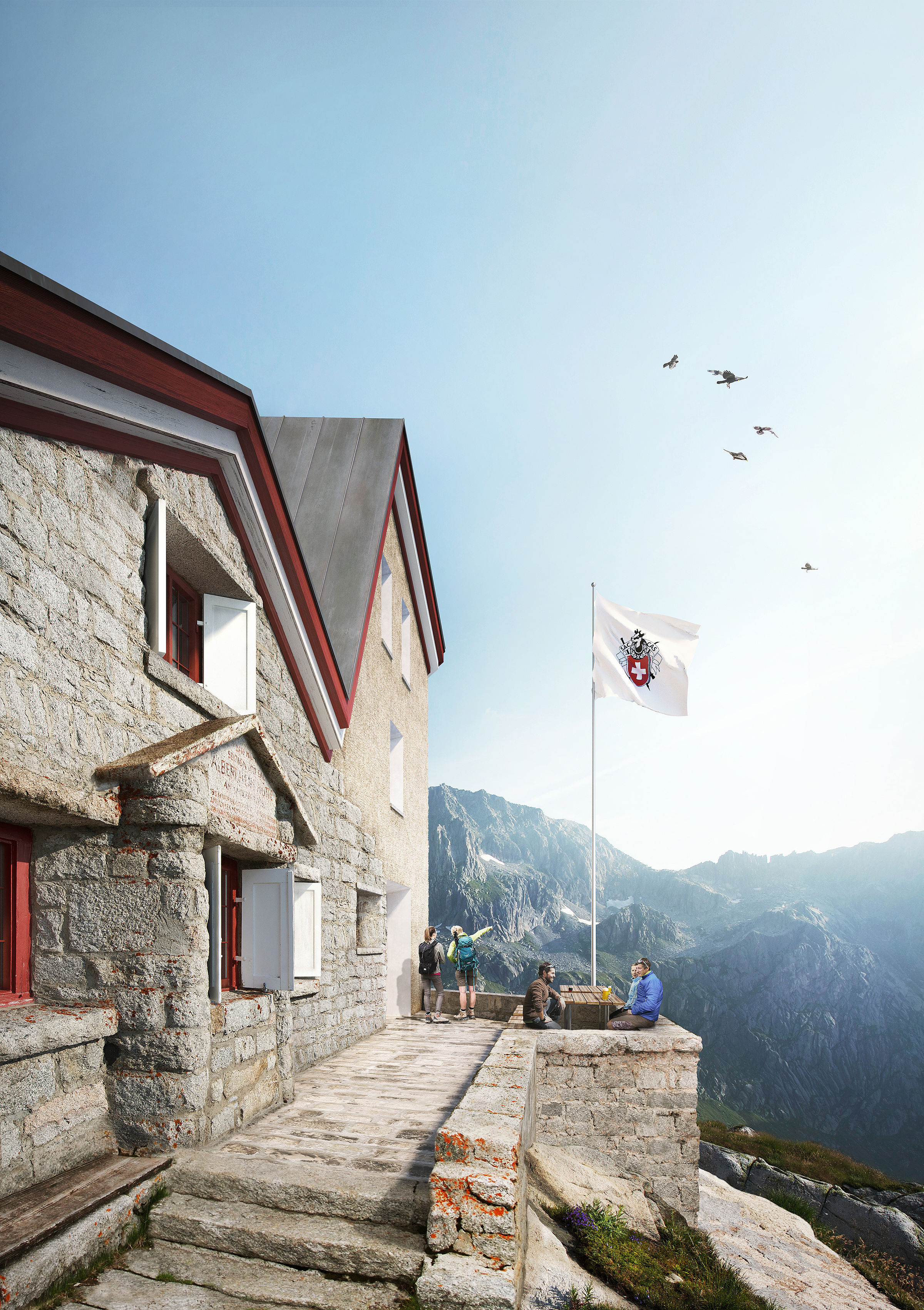 157_Albert_Heim_Huette_SAC . Horisberger Wagen